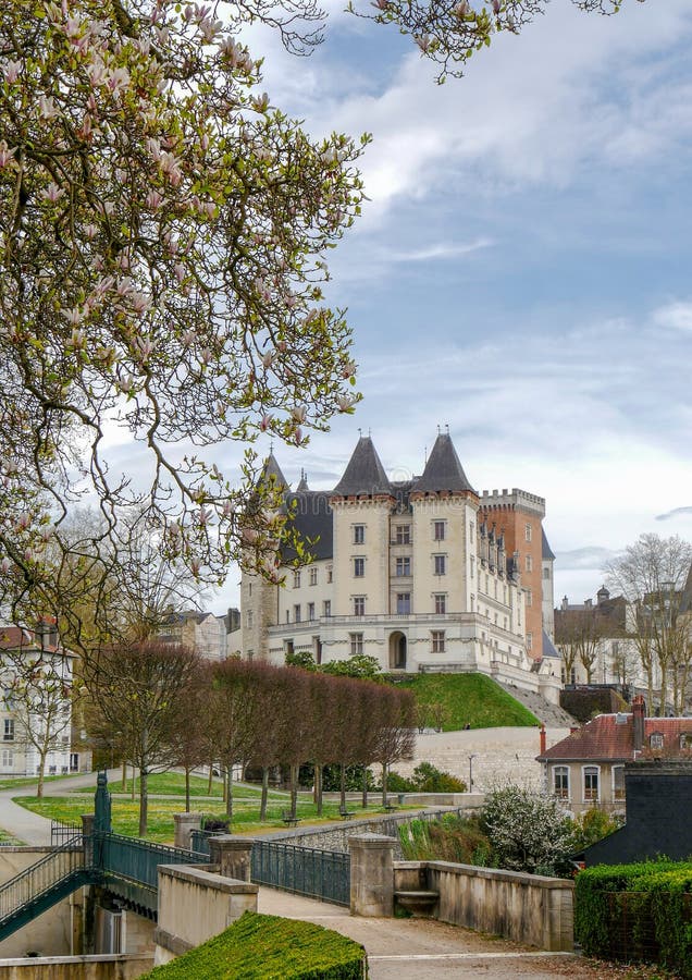 Castelo Da Cidade De Pau Capital De Pyreneesatlantiques Foto de Stock ...