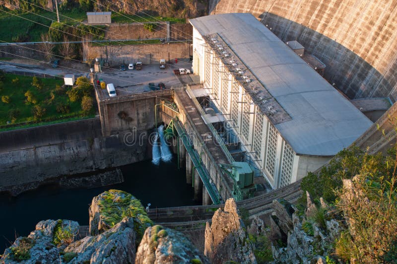Castelo de Bode Dam stock image. Image of deep, environment - 23250749