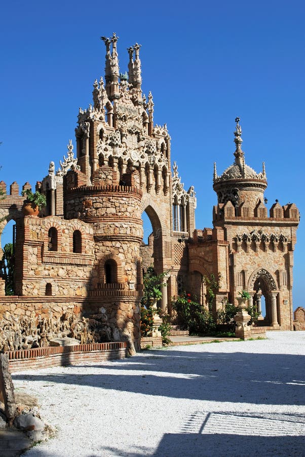 Castelo De Colomares, Benalmadena, a Andaluzia, Espanha Imagem de Stock ...