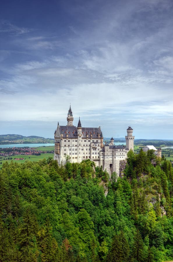 Castelo De Neuschwanstein Em Baviera, Alemanha, Destino Popular Do ...
