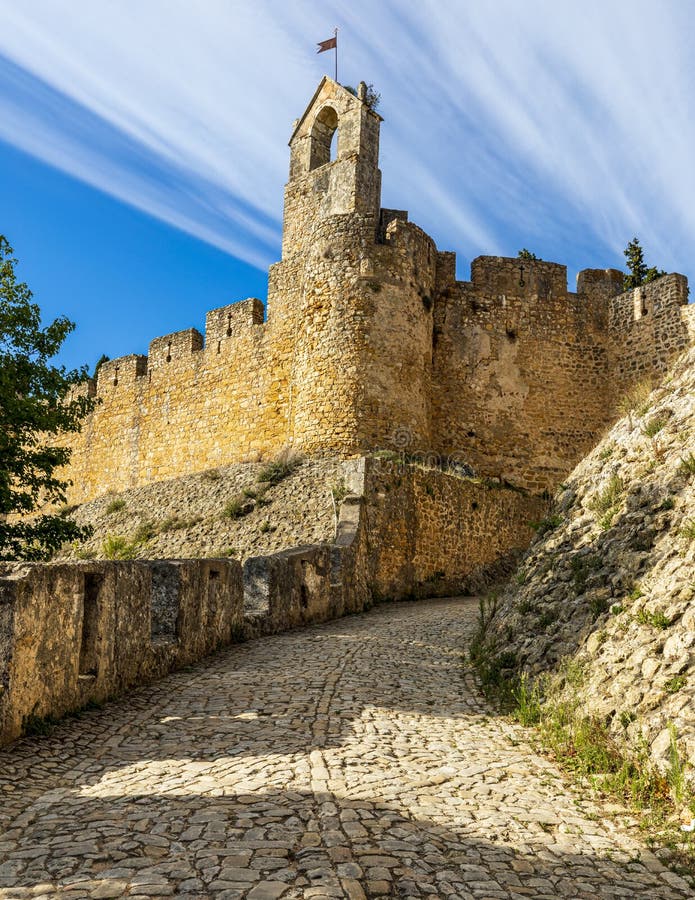 Castelo de tomares foto de stock. Imagem de parede, portugal - 263042906