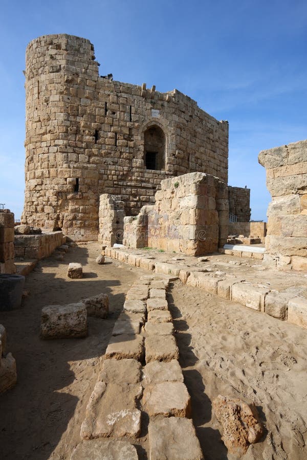 Castelo Do Mar De Sidon (Líbano) Foto de Stock - Imagem de velho, leste ...