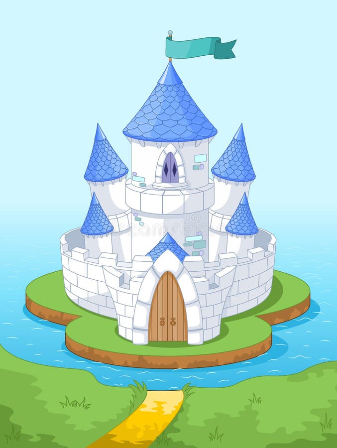Castelo mágico ilustração do vetor. Ilustração de fada - 12897984