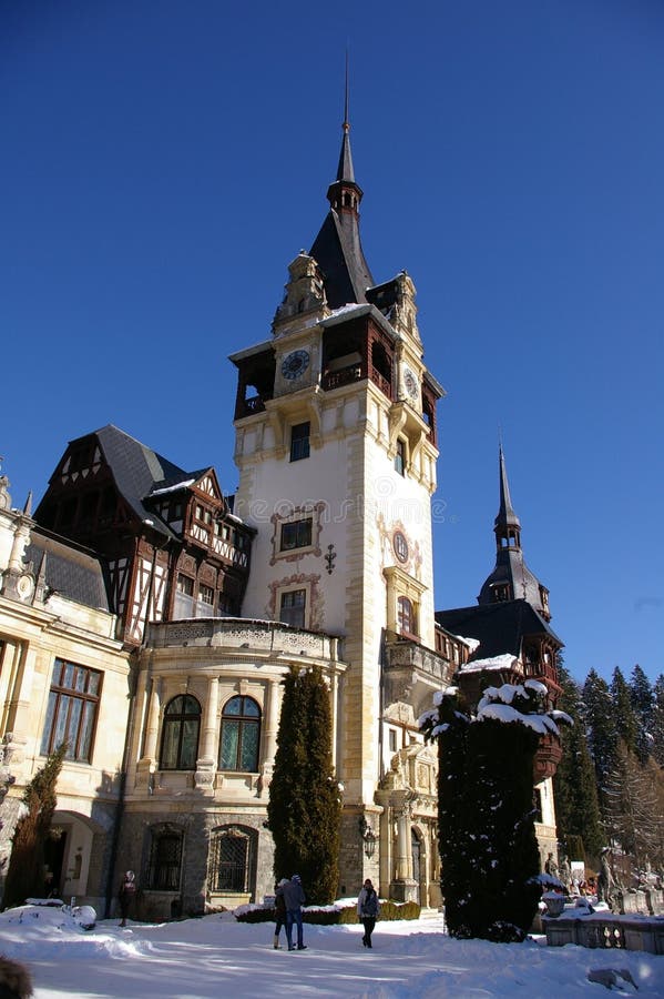 Peles Castle editorial stock image. Image of spire, estate - 247034059