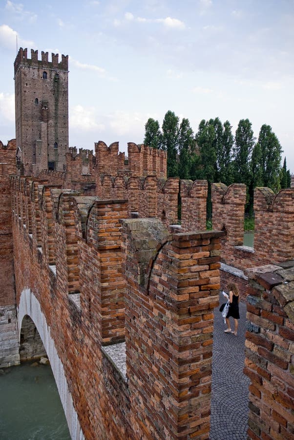 Castelvecchio, Verona, Italy Stock Image - Image of bridge, copy: 6031821