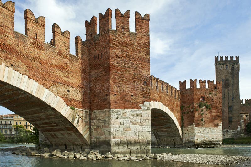Castelvecchio stock photo. Image of history, castle, fortification ...