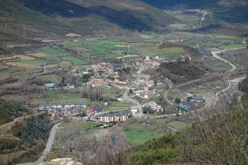 Mountain in Jaca, Pyrenees stock image. Image of peaks - 46656313