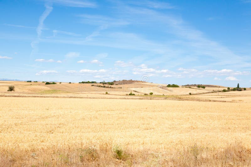 Castile and Leon Region Rural Landscape, Spain Stock Photo - Image of ...