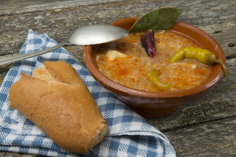 Castilian soup stock photo. Image of soup, dish, spain - 78814664