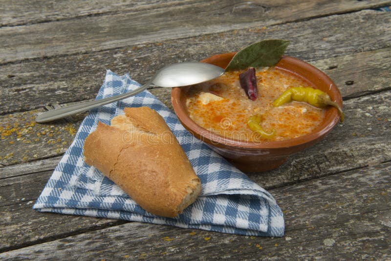 Castilian soup stock photo. Image of soup, dish, spain - 78814664
