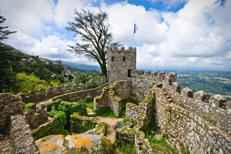 Castillo imagen de archivo. Imagen de lisboa, amarre - 17091857