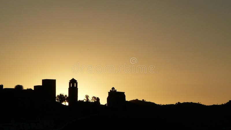 Castillo Arabe stock photo. Image of castillo, alora - 42781352
