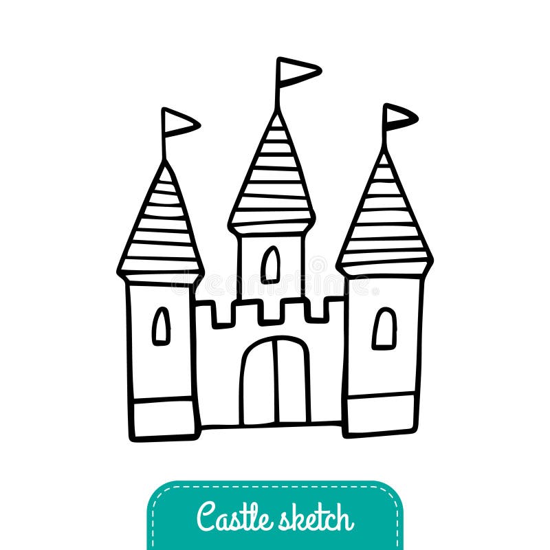 Castillo Blanco Y Negro Del Cuento De Hadas Para Una Princesa ... Castillo Blanco Y Negro Del Cuento De Hadas Para Una Princesa ...