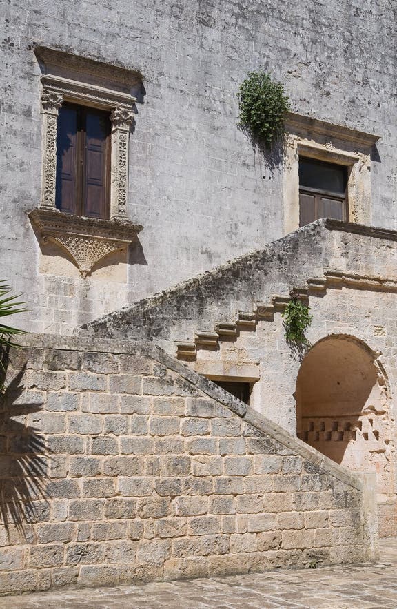Castillo De Andrano. Puglia. Italia. Foto de archivo - Imagen de ...