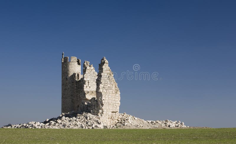 Castillo de Caudilla Ruins stock image. Image of landmark - 4125983