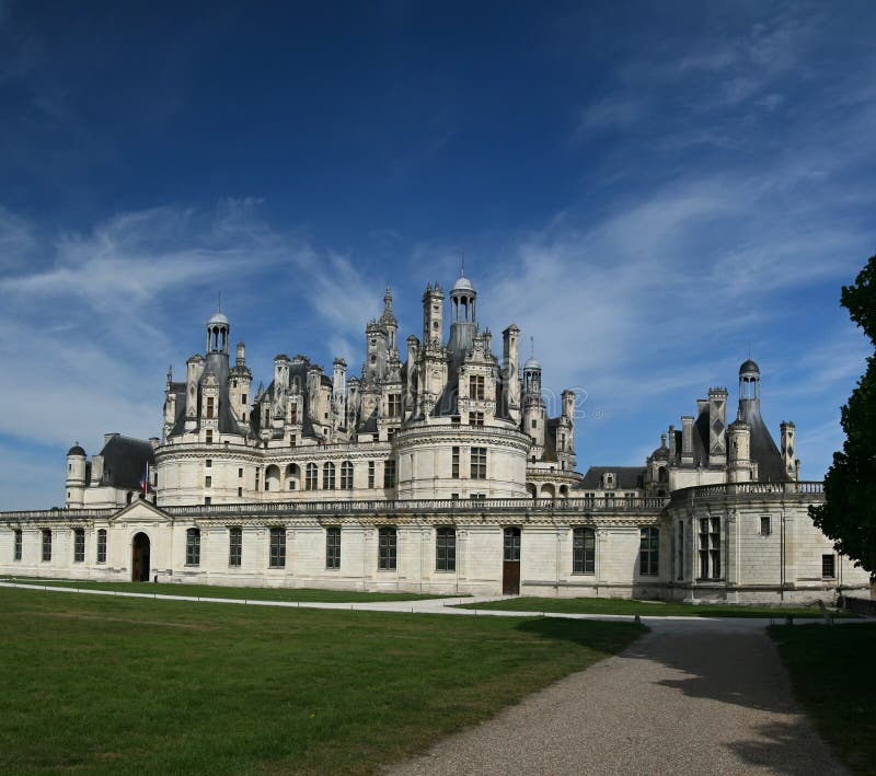 Castillo de Chambord foto de archivo. Imagen de cultura - 7458294