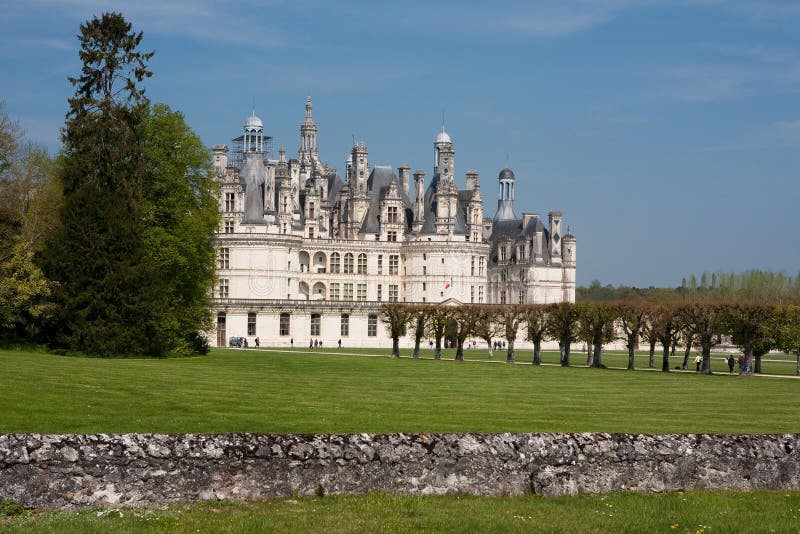 Castillo de Chambord imagen de archivo. Imagen de centro - 9205973