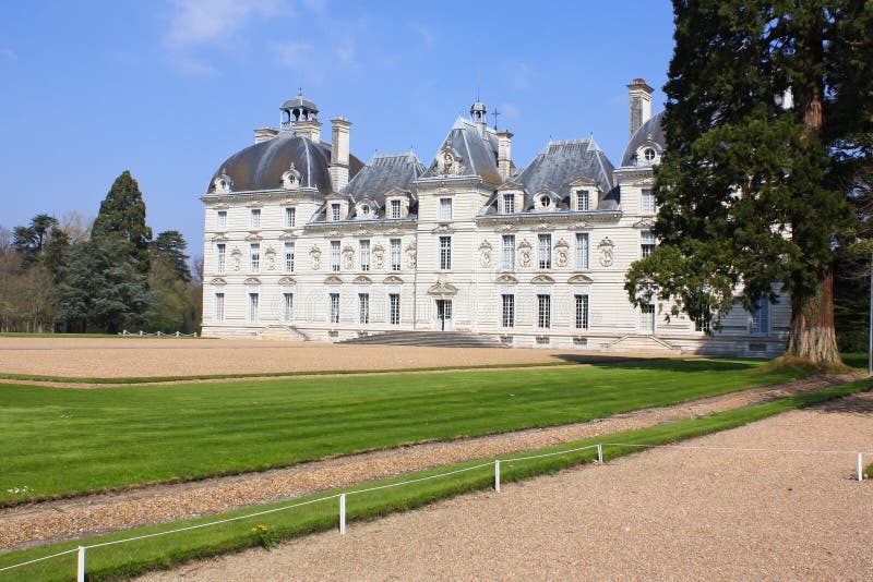 Castillo de Cheverny imagen de archivo. Imagen de blanco - 18600263