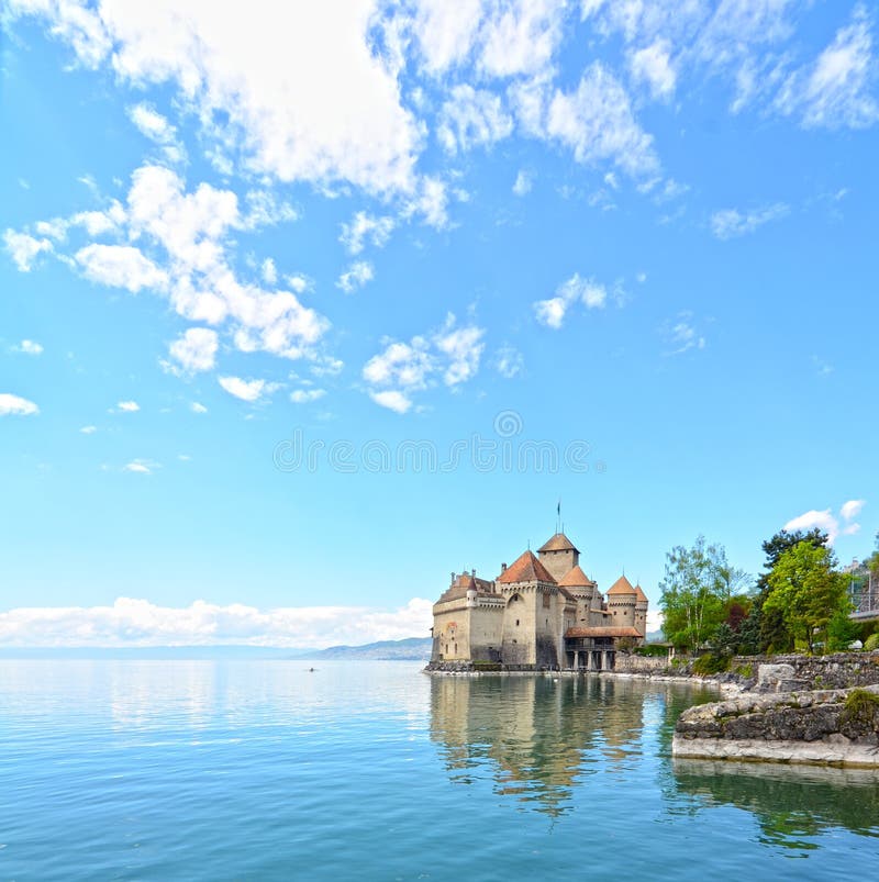 Castillo De Chillon En El Lago Geneva Foto de archivo editorial ...