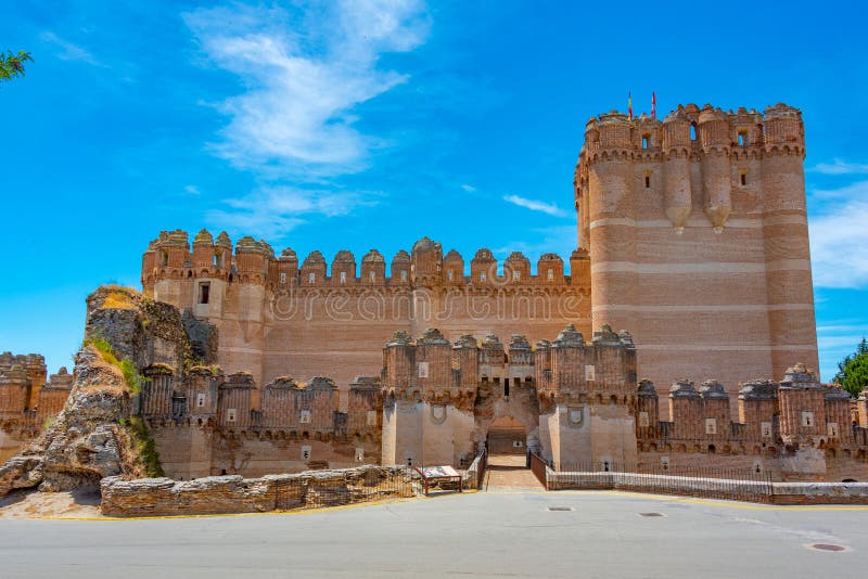 Castillo de Coca in Spain stock photo. Image of landmark - 274233688
