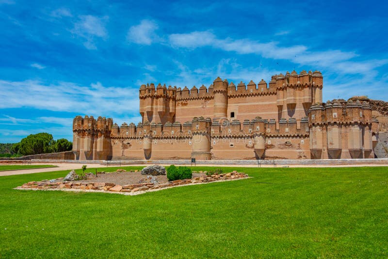 Castillo de Coca in Spain stock image. Image of castilla - 274233873