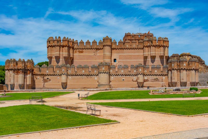 Castillo de Coca in Spain stock photo. Image of rampart - 274233924