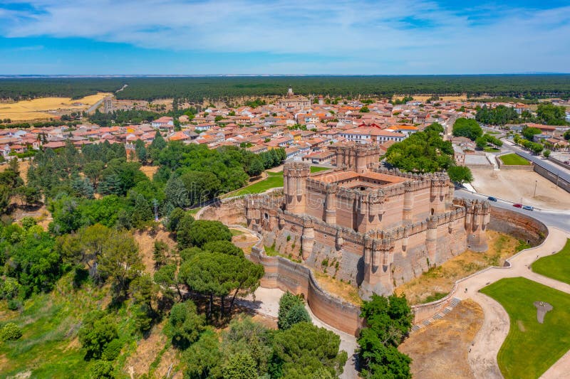 Castillo de Coca in Spain stock photo. Image of segovia - 274233988
