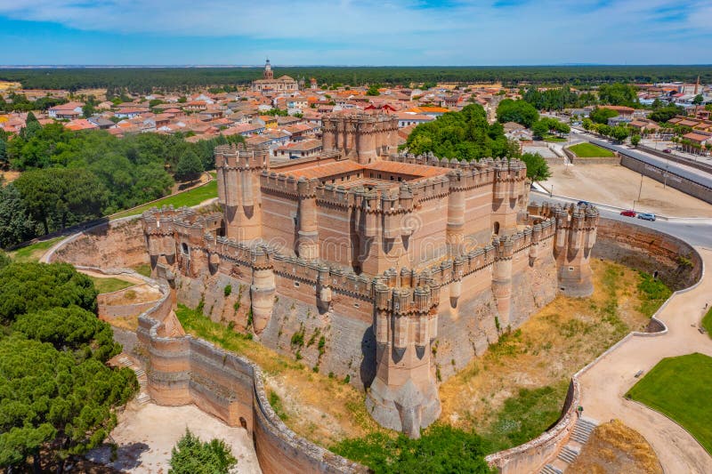 Castillo de Coca in Spain stock image. Image of medieval - 274233993