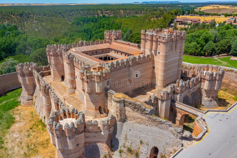 Castillo de Coca in Spain stock image. Image of history - 274234015