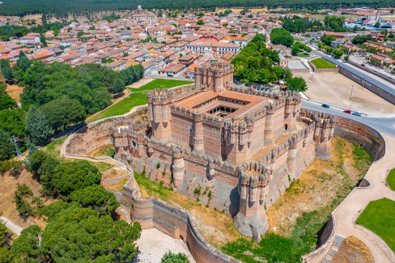 Castillo de Coca in Spain stock photo. Image of tower - 274234126