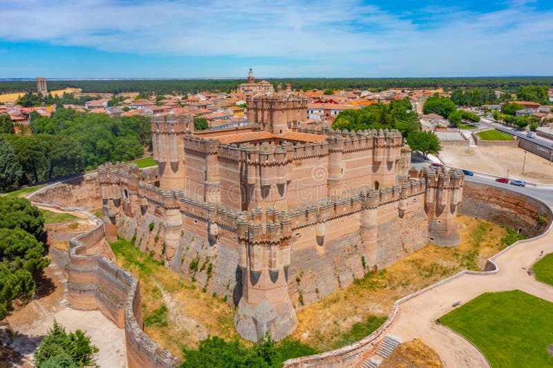 Castillo de Coca in Spain stock image. Image of landscape - 274234189