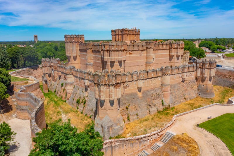 Castillo de Coca in Spain stock photo. Image of fortification - 274234216