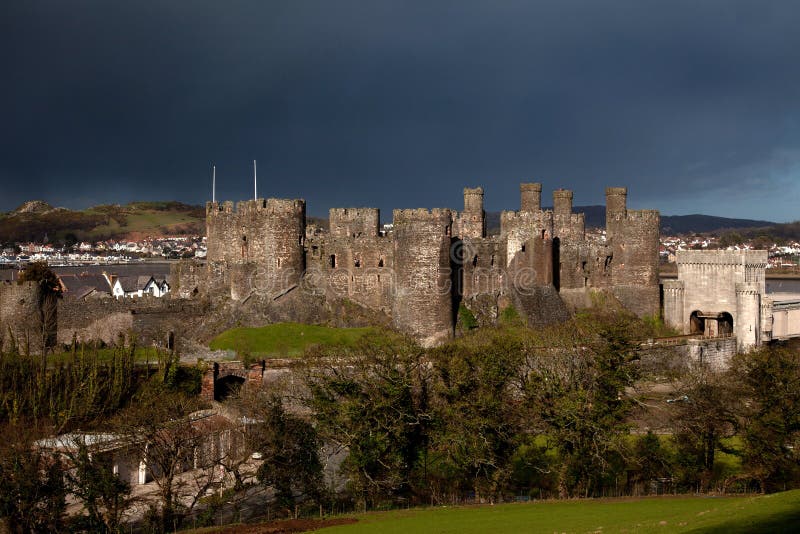 Castillo de Conwy foto de archivo. Imagen de ruina, castillo - 23837258