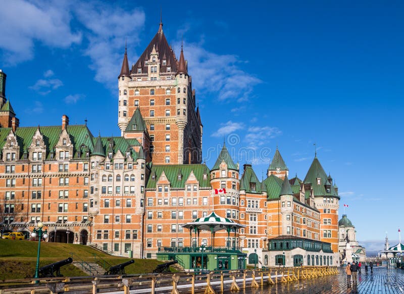 Hotel Del Castillo De Frontenac De La Ciudad De Quebec Fotografía ...