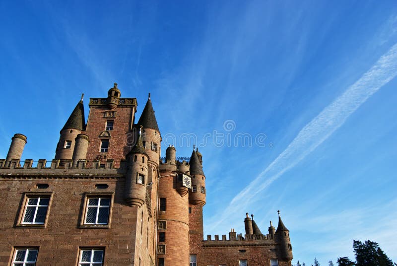 Castillo De Glamis, Escocia Foto de archivo - Imagen de viejo, real ...