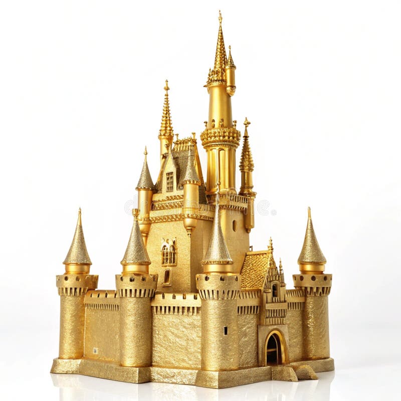 Castillo de oro stock de ilustración. Ilustración de fortaleza - 357565311