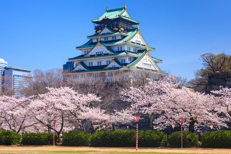 Arquitectura Histórica Majestuosa De Osaka Castle - De Japón Imagen de ...