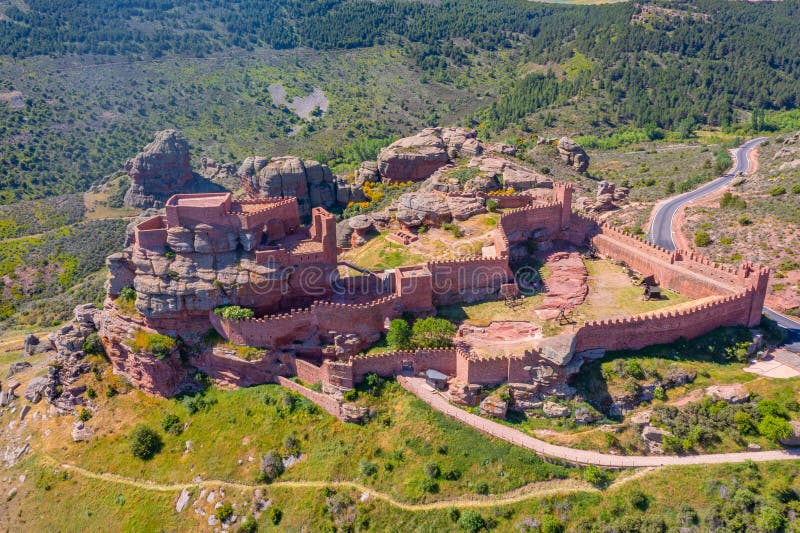 Castillo De Peracense in Spain during Sunny Day Stock Image - Image of ...