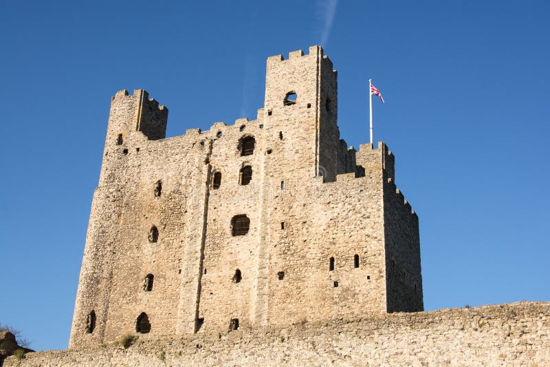 Castillo Antiguo De Rochester En Kent Reino Unido Inglaterra Foto de ...