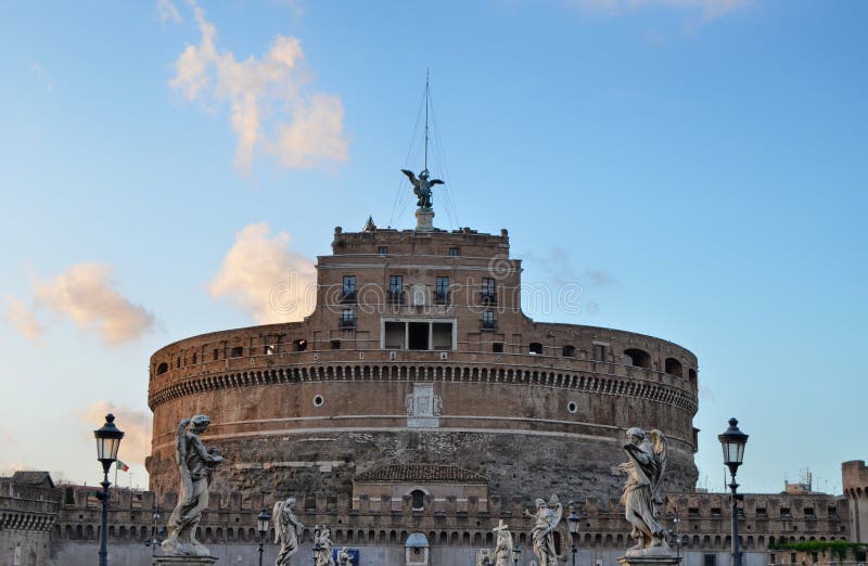 Castillo De San Angelo Castel Sant Angelo, Roma, Italia Foto de archivo ...