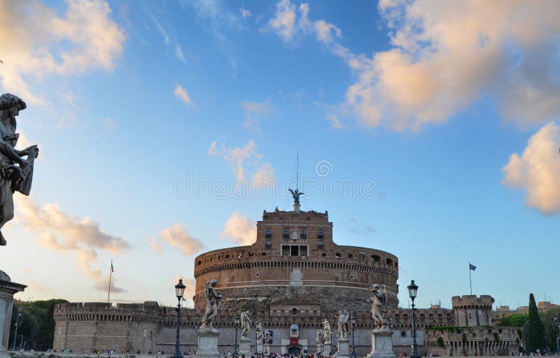Castillo De San Angelo Castel Sant Angelo, Roma, Italia Foto de archivo ...