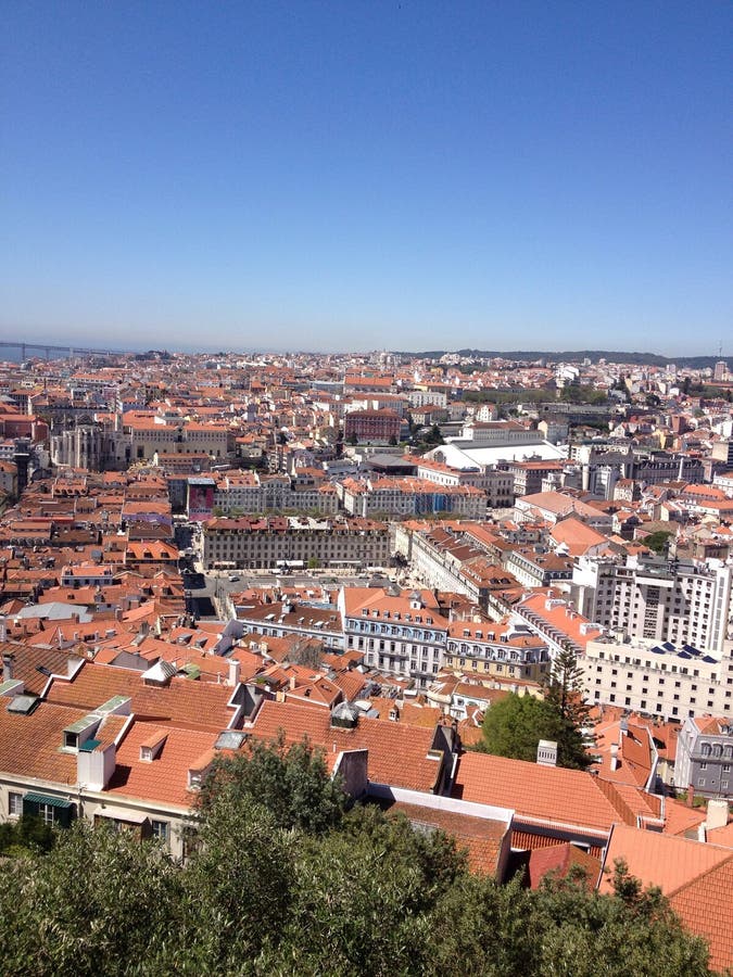 Castillo de San Jorge foto de archivo. Imagen de cityscape - 43731460