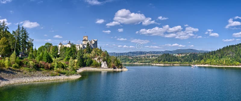 Castillo Con Forggensee De Lago Y Montañas Durante La Bavaria De La ...