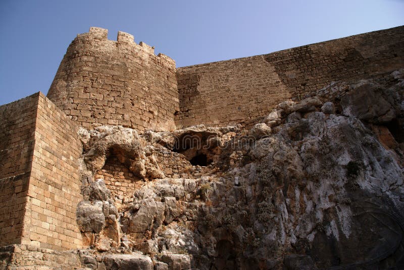 Castillo griego viejo imagen de archivo. Imagen de antiguo - 25311761