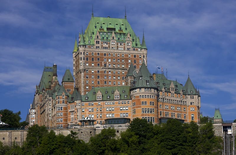 Frontenac De Fairmont Le Chateau Foto de archivo - Imagen de real ...