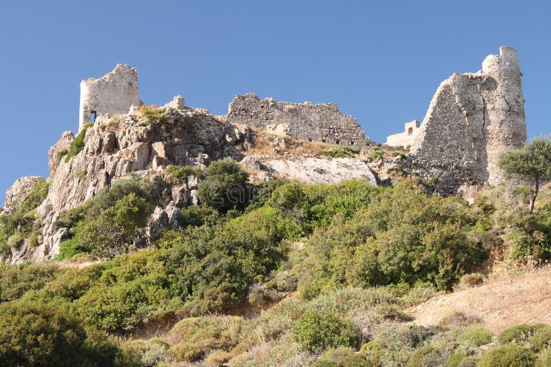 Castillo griego viejo imagen de archivo. Imagen de antiguo - 25311761
