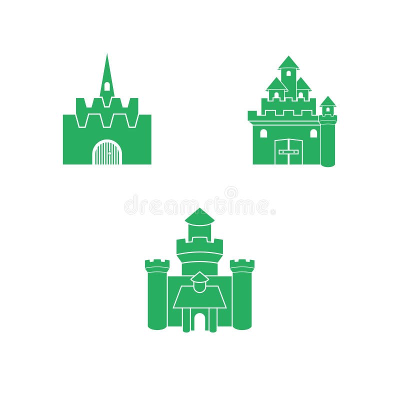 Castillo Logo Template ilustración del vector. Ilustración de ...