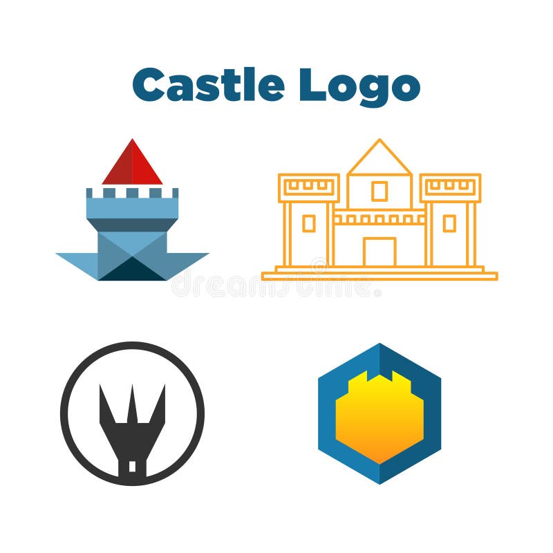Castillo Logo Template ilustración del vector. Ilustración de castillo ...