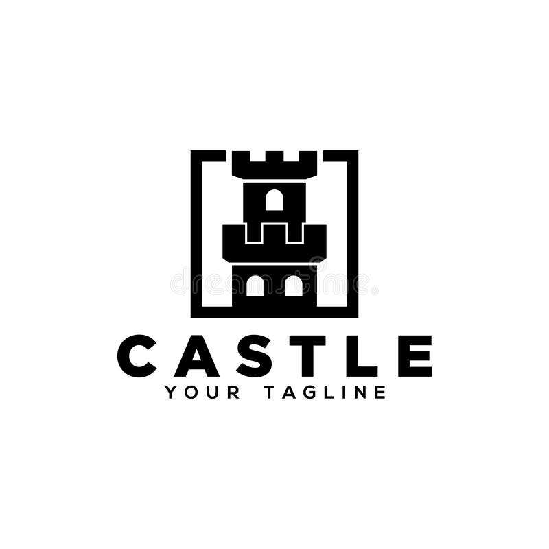 Castillo Logo Vector Art Logo Template Y Ejemplo Stock de ilustración ...