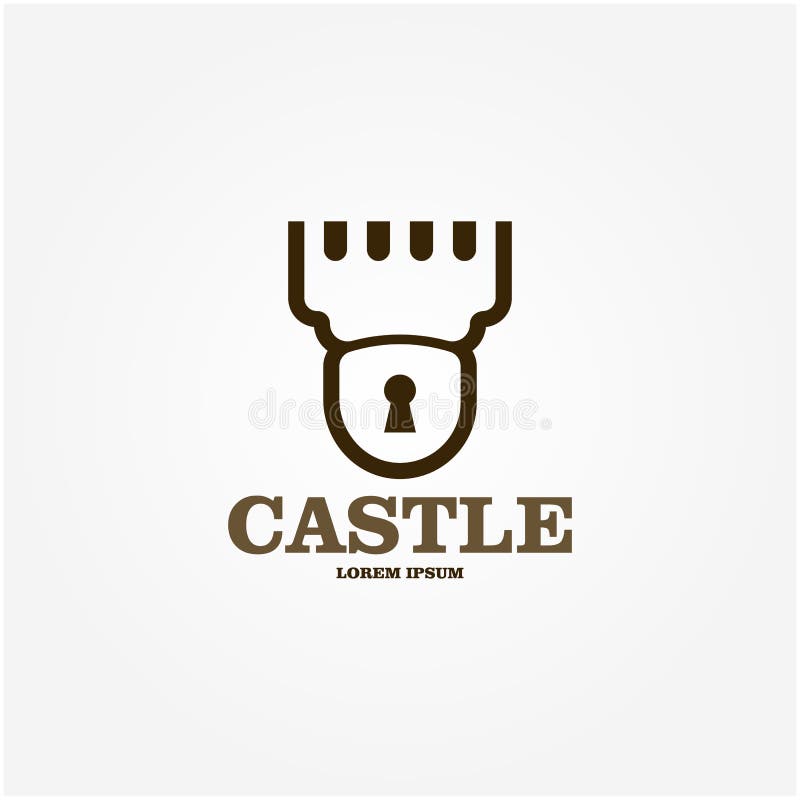 Castillo Logo Vector Art Logo Stock de ilustración - Ilustración de ...